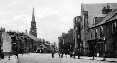 Tour Scotland: Old Photograph East High Street Forfar Scotland