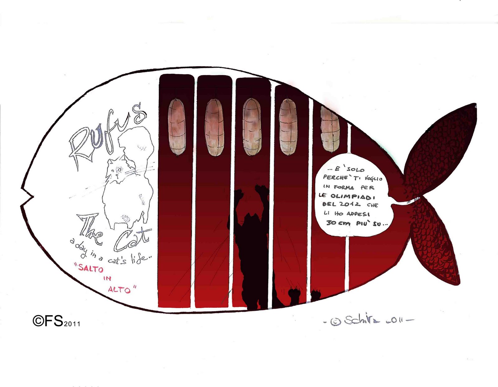 schivailblog: 6- Rufus the Cat: "Salto in alto"
