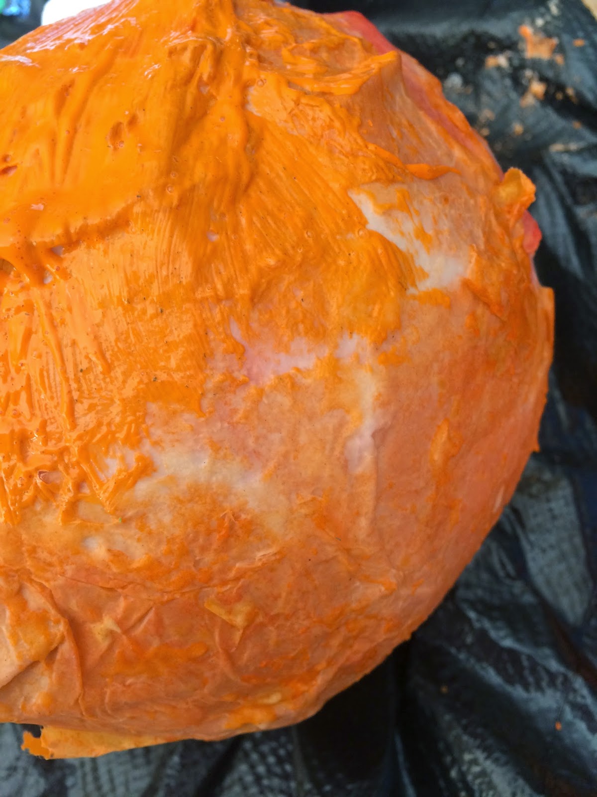 Mini Monets and Mommies: Paper Mache Pumpkin Fall Art Activity