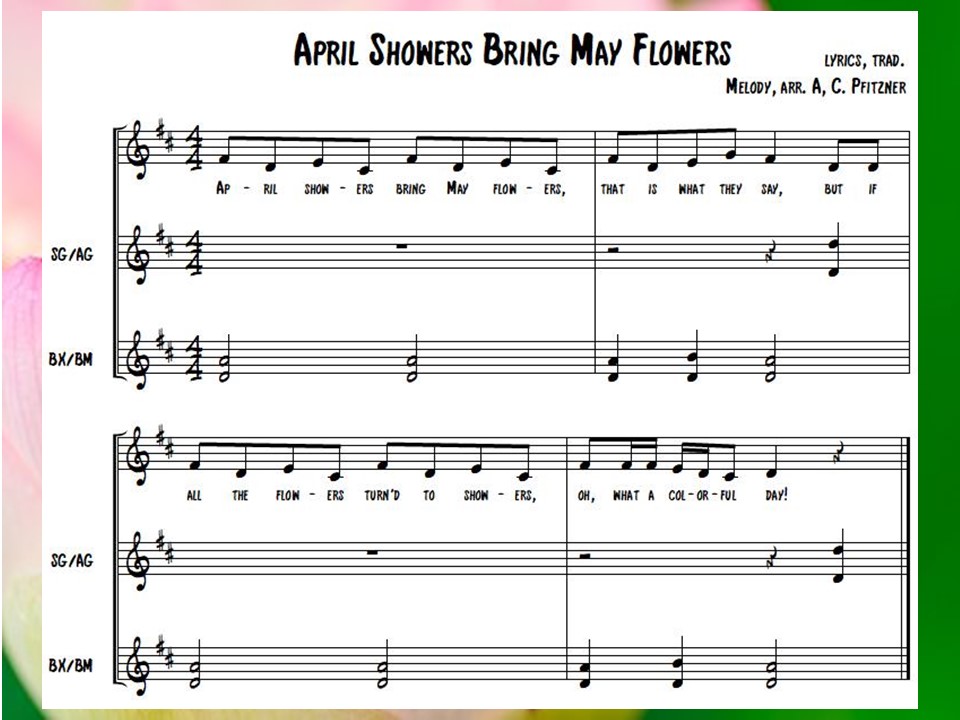 April Showers Bring May Flowers Rhyme