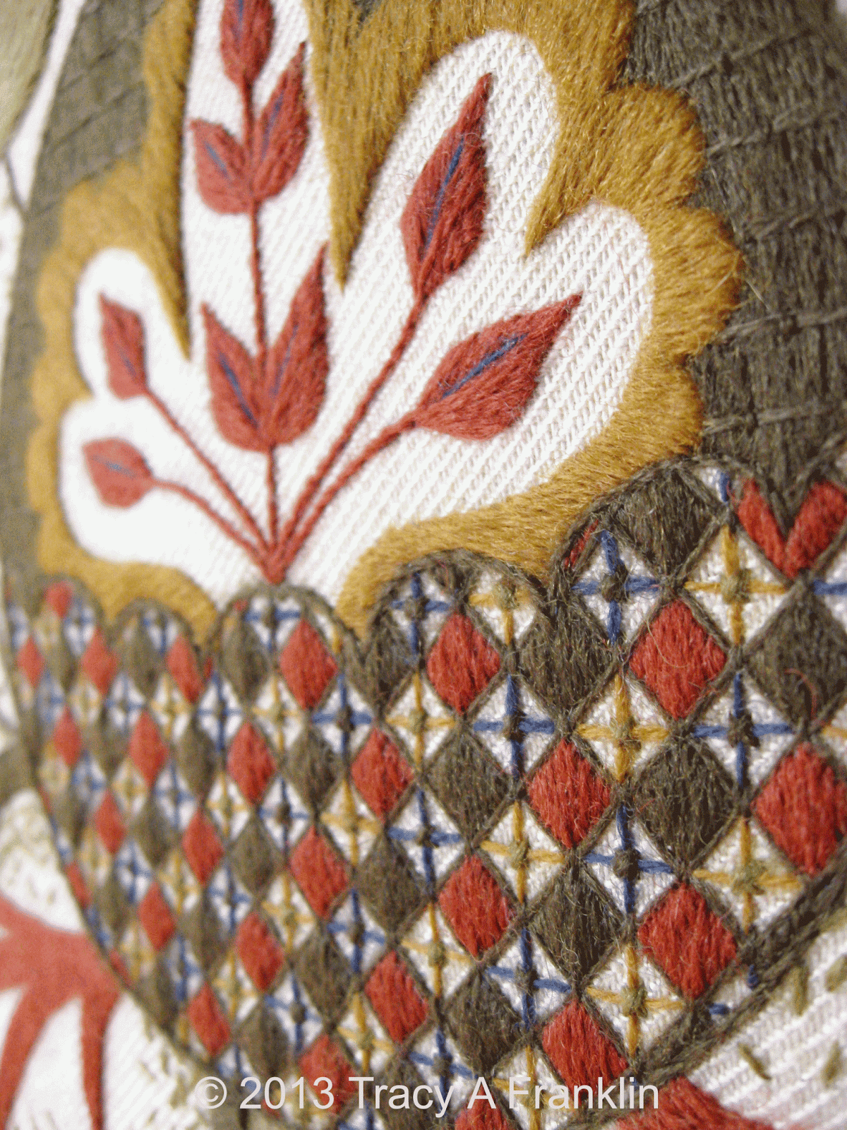 Tracy A Franklin - specialist embroiderer: Last few images of Crewel ...