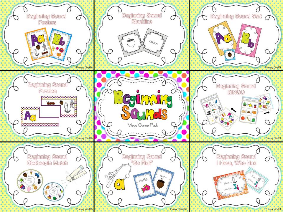 Blog Hoppin': Beginning Sound Clothespin Match