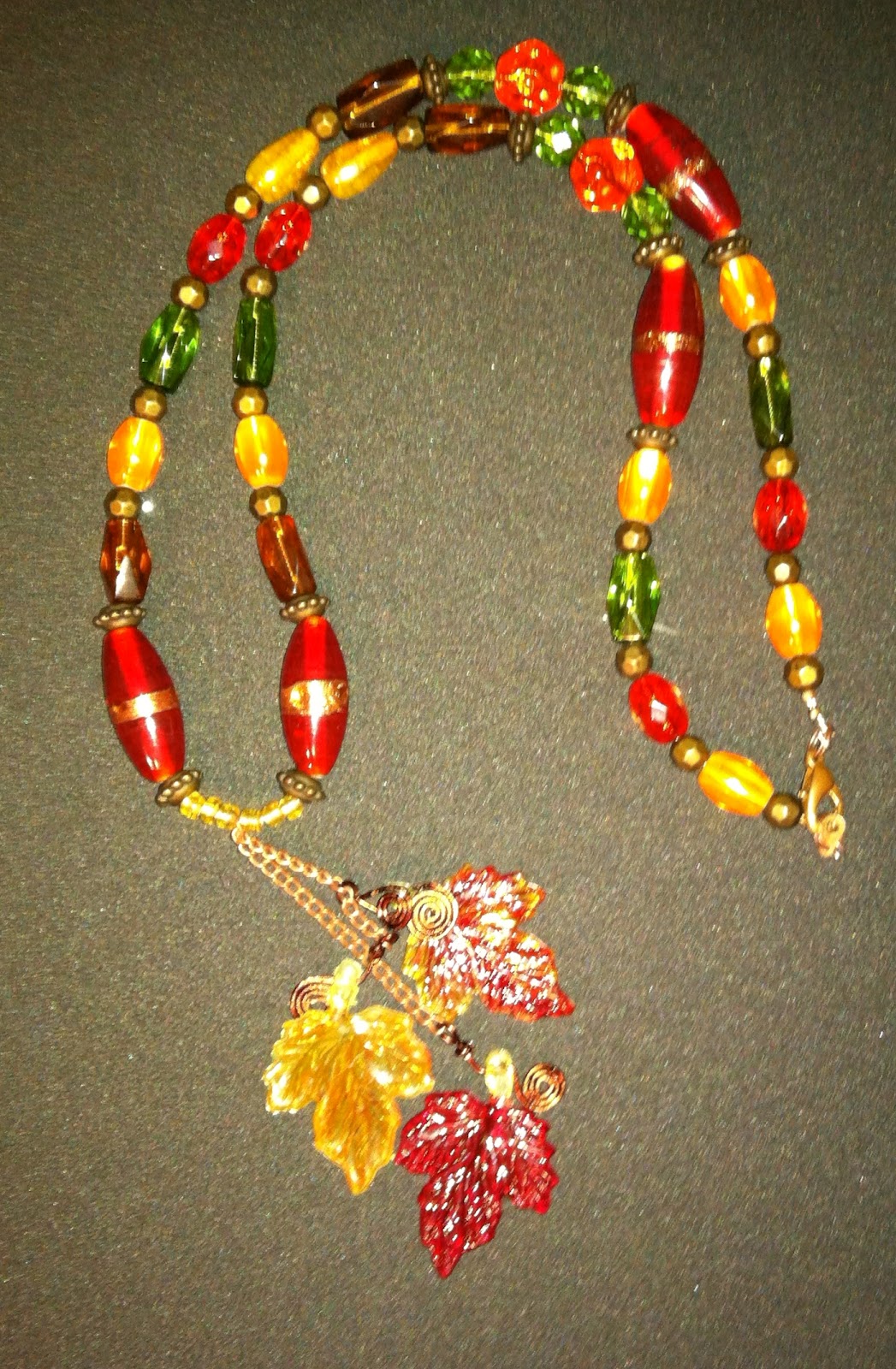 My Jewelry and other creations....: Fall Necklace
