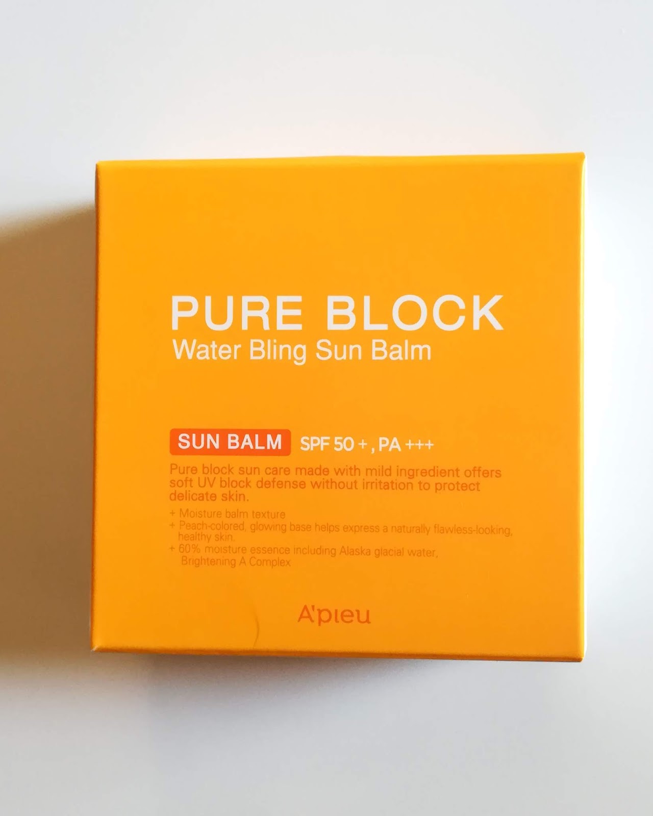[A'pieu] Pure Block Water Bling Sun Balm SPF 50+ PA+++ - Anicatbeauty ...