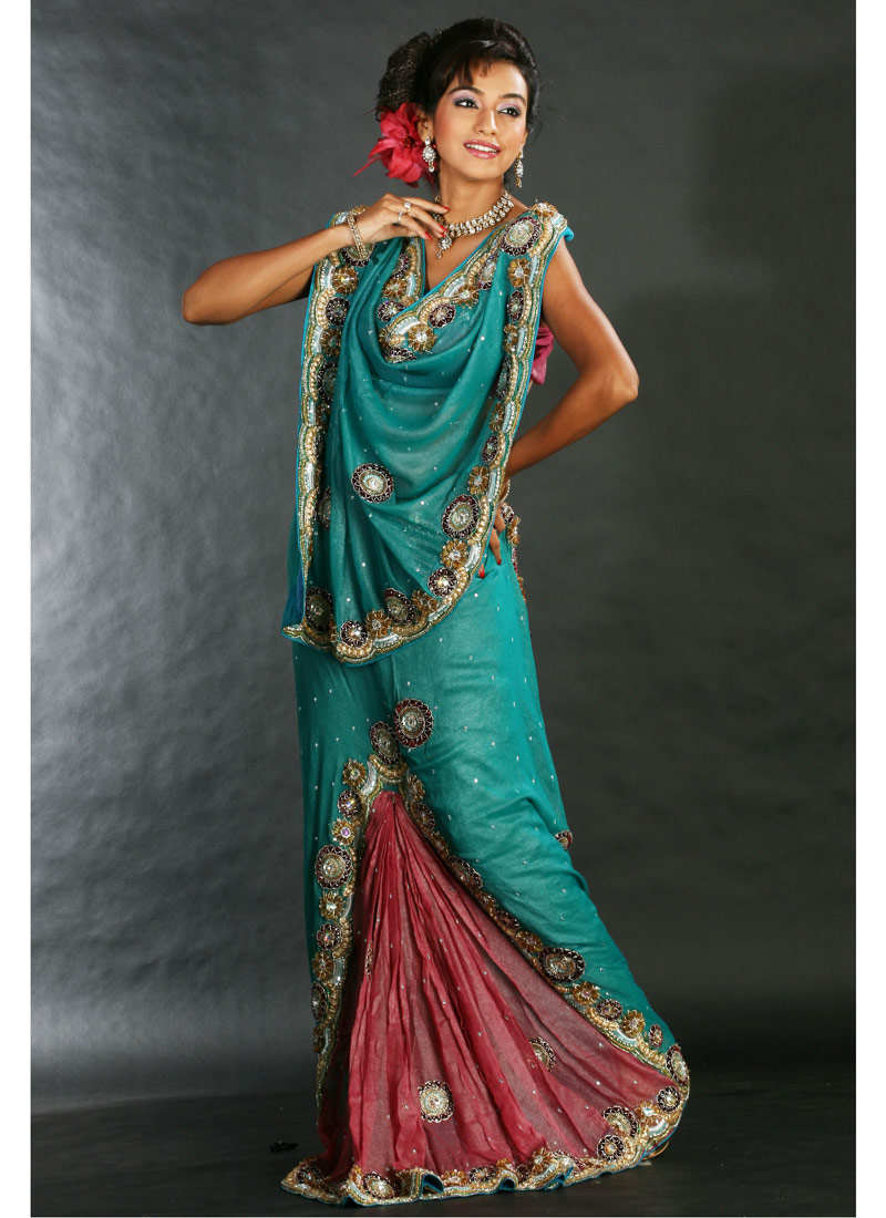 New Latest Fancy Or Party Ware Saari In New Looks. ~ Latest Fashion Trends
