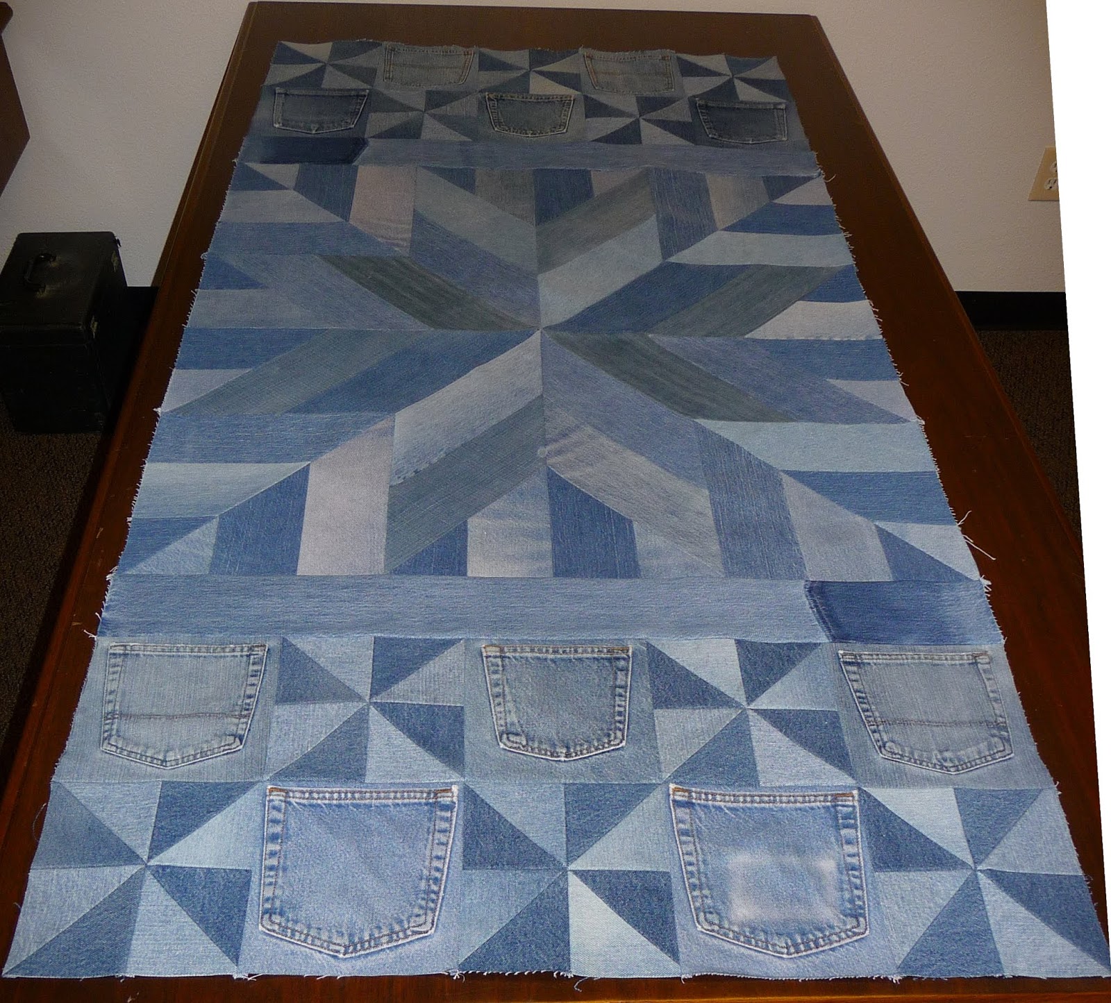 Lil' Baby Thangs Sewing Patterns: Upcycling Denim Blue Jeans, Quilt Project