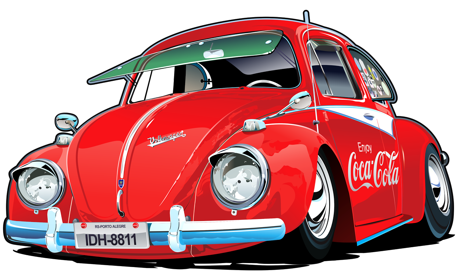 Vw art, Art cars, Car cartoon