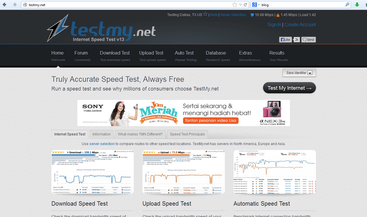 Cara Membuat Pengujian Talian 1BESTARINET / INTERIM Menggunakan testmy ...