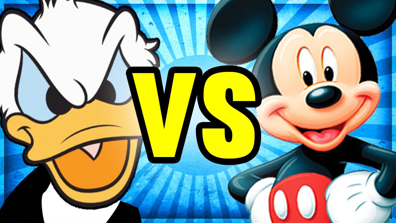 Donal Duck & Mickey Mouse: Donal Duck rivalry with Mickey Mouse