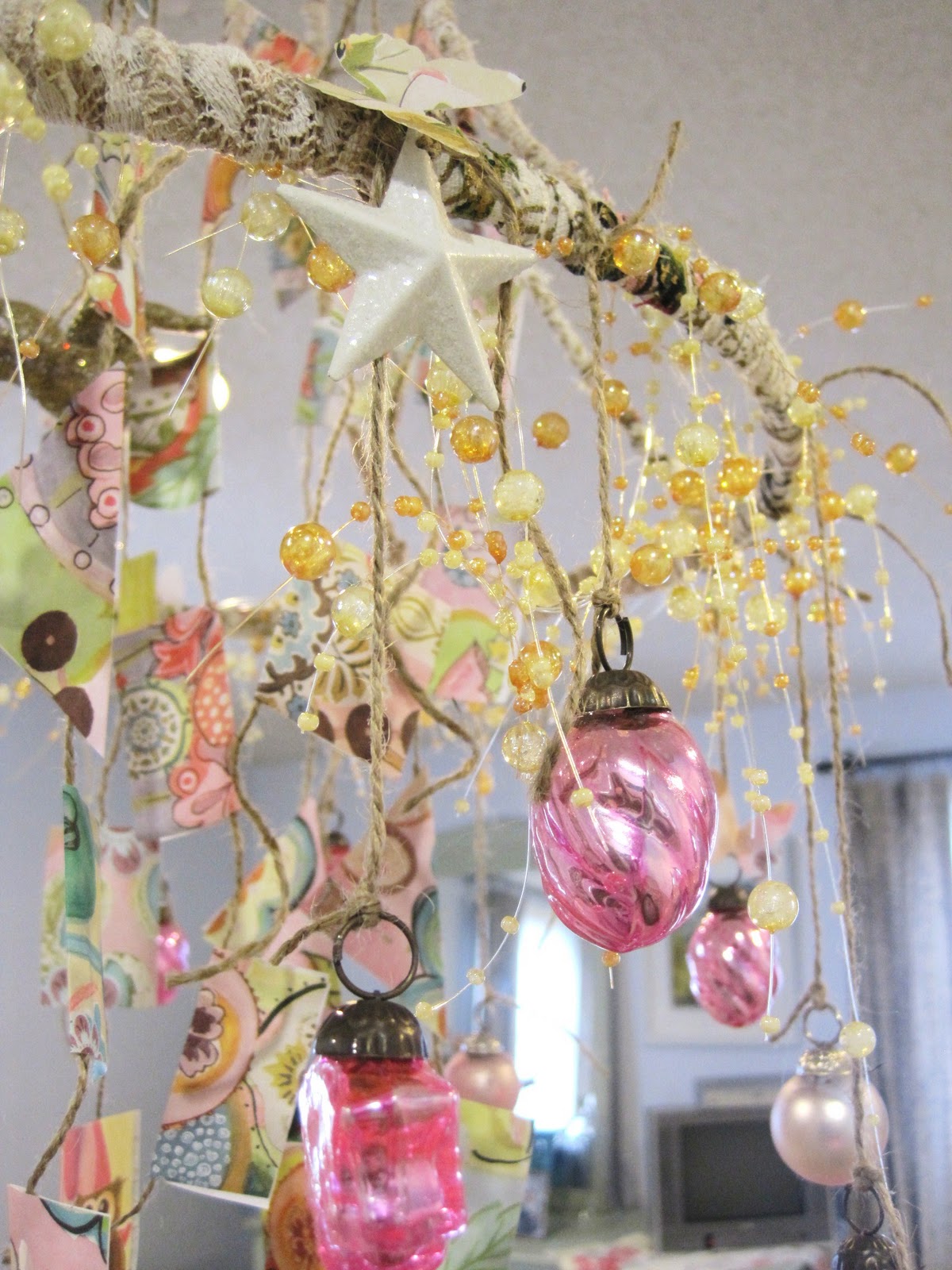Everlasting Blooms: DIY paper chandelier