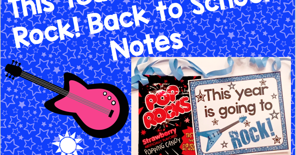 Planning In Paradise: This Year Is Going to Rock! Back to School Notes