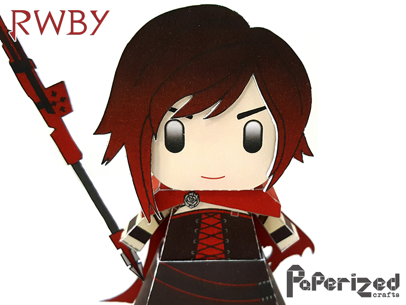 RWBY: Ruby Rose Papercraft | Paperized Crafts