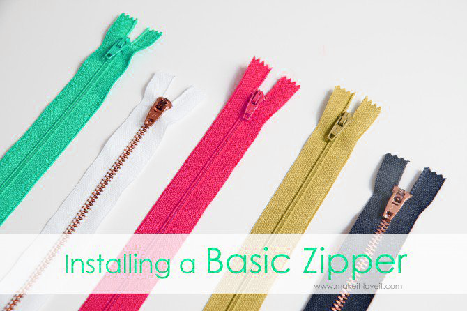 DIY Basics: How to Install a Zipper