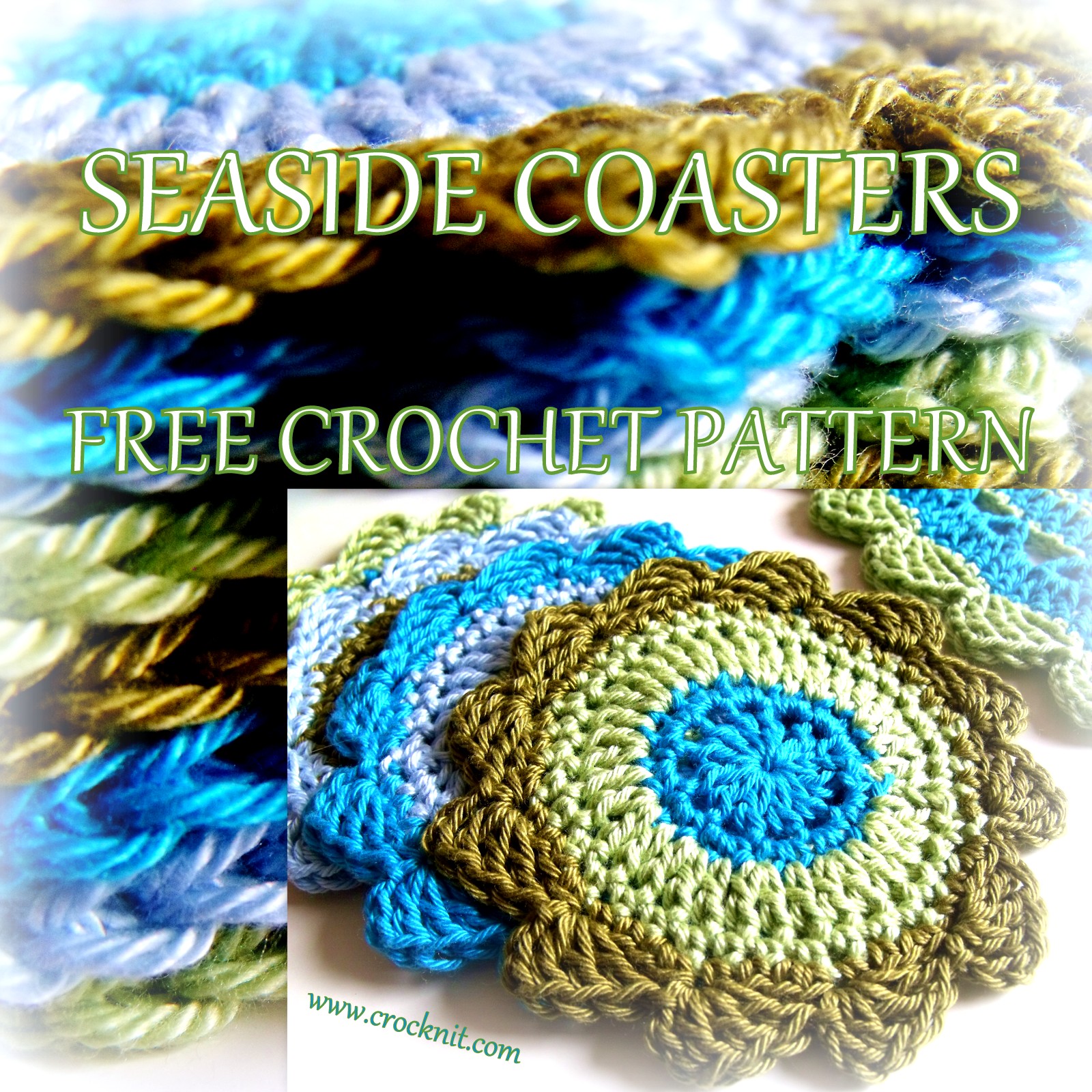 MICROCKNIT CREATIONS: SEASIDE Coasters