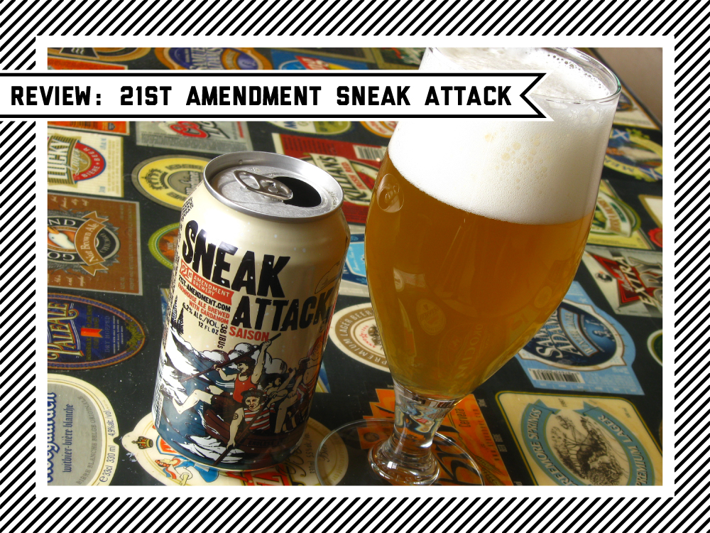 Queen City Beer Nerd: REVIEW: 21st Amendment Sneak Attack