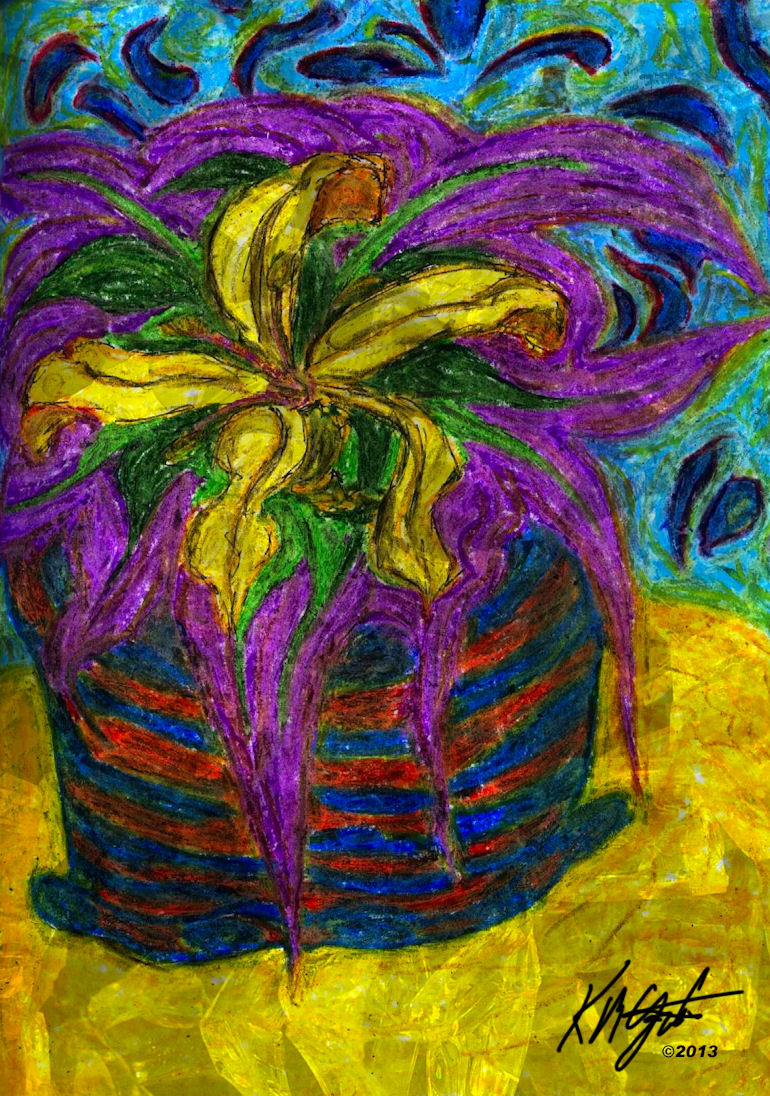 gatzkART!: "Yellow and Purple Lilies Texture." Corel - Mayang's Textures