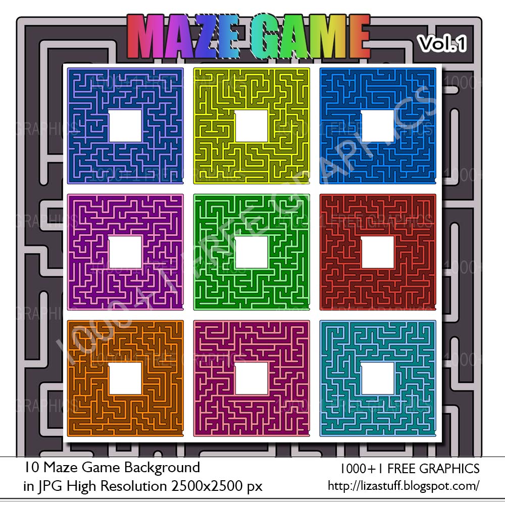 10 Maze Game Backgrounds. | Στάλες στο γαλάζιο