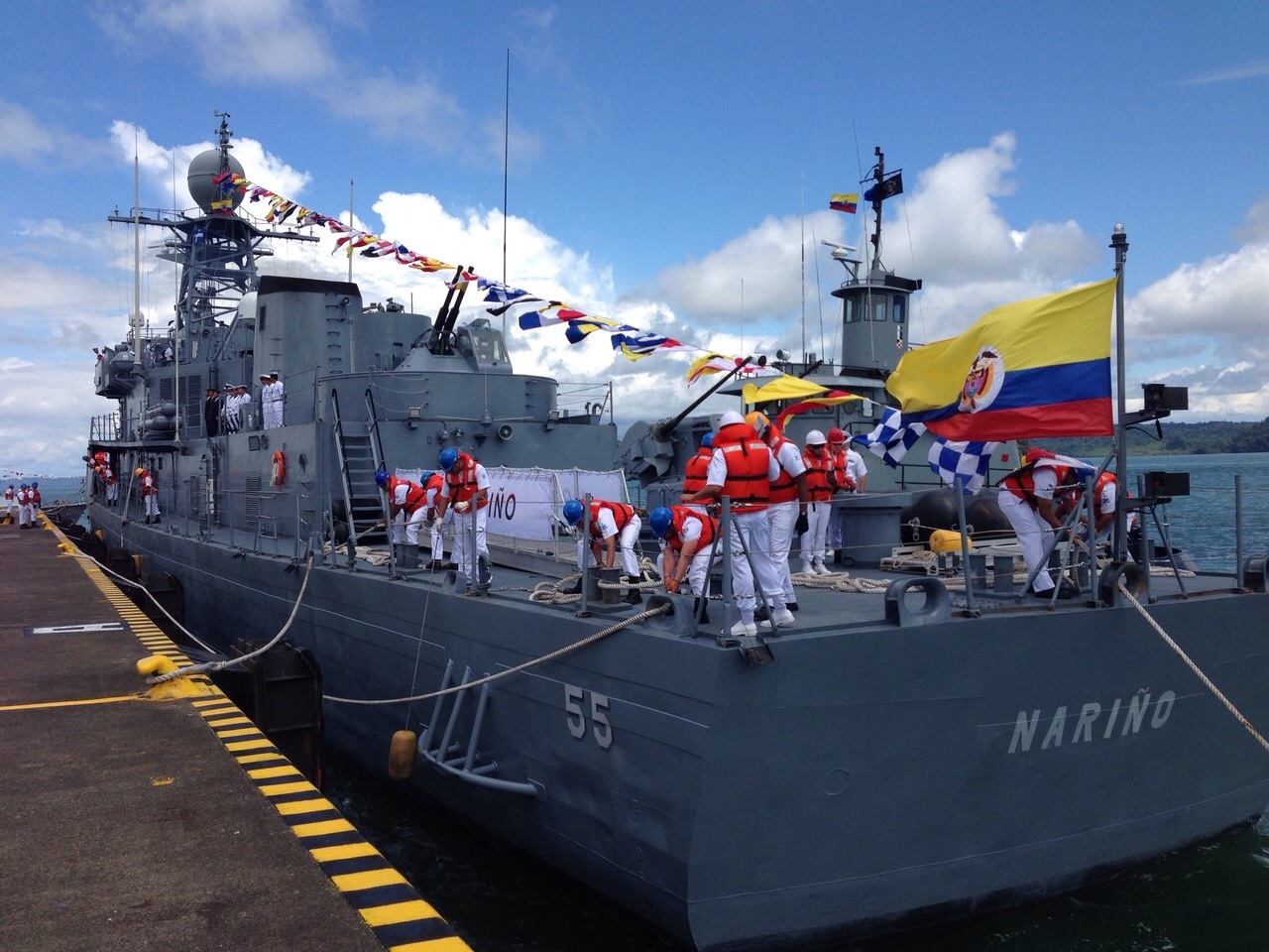 Arriba a Colombia la ARC Nariño, la nueva corbeta de la Armada Nacional ...