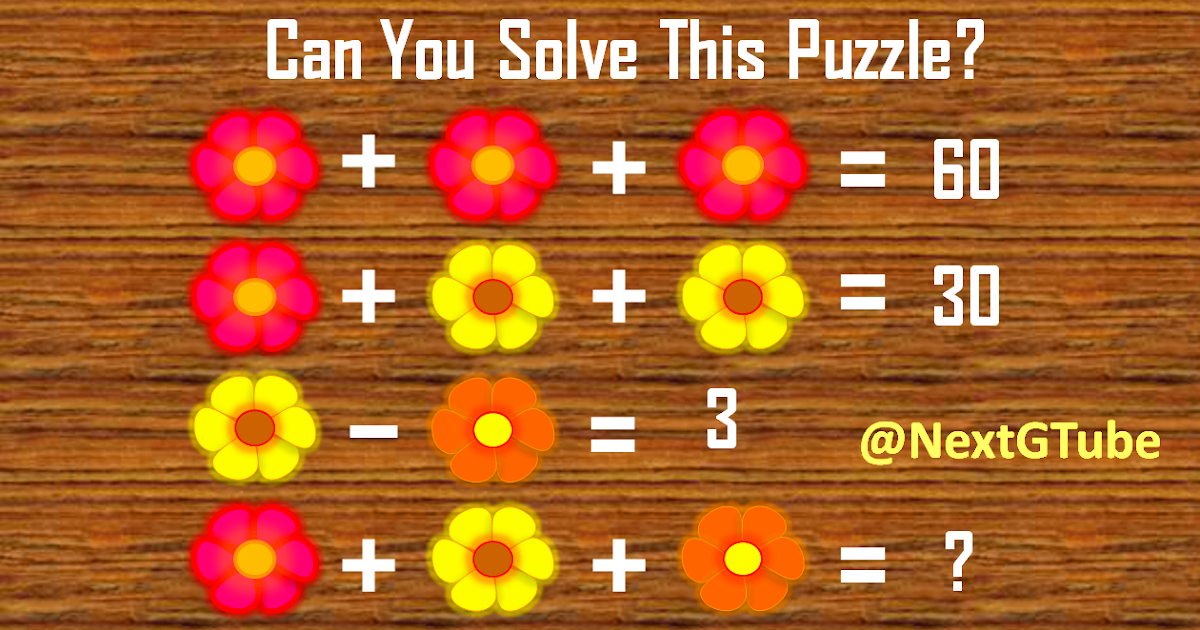 Can You Solve This Puzzle 