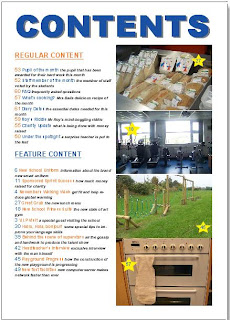 Joe Atkin's Media Blog: Examples of school magazine contents pages.