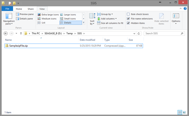 SSIS Extract Zip file using System.IO.Compression