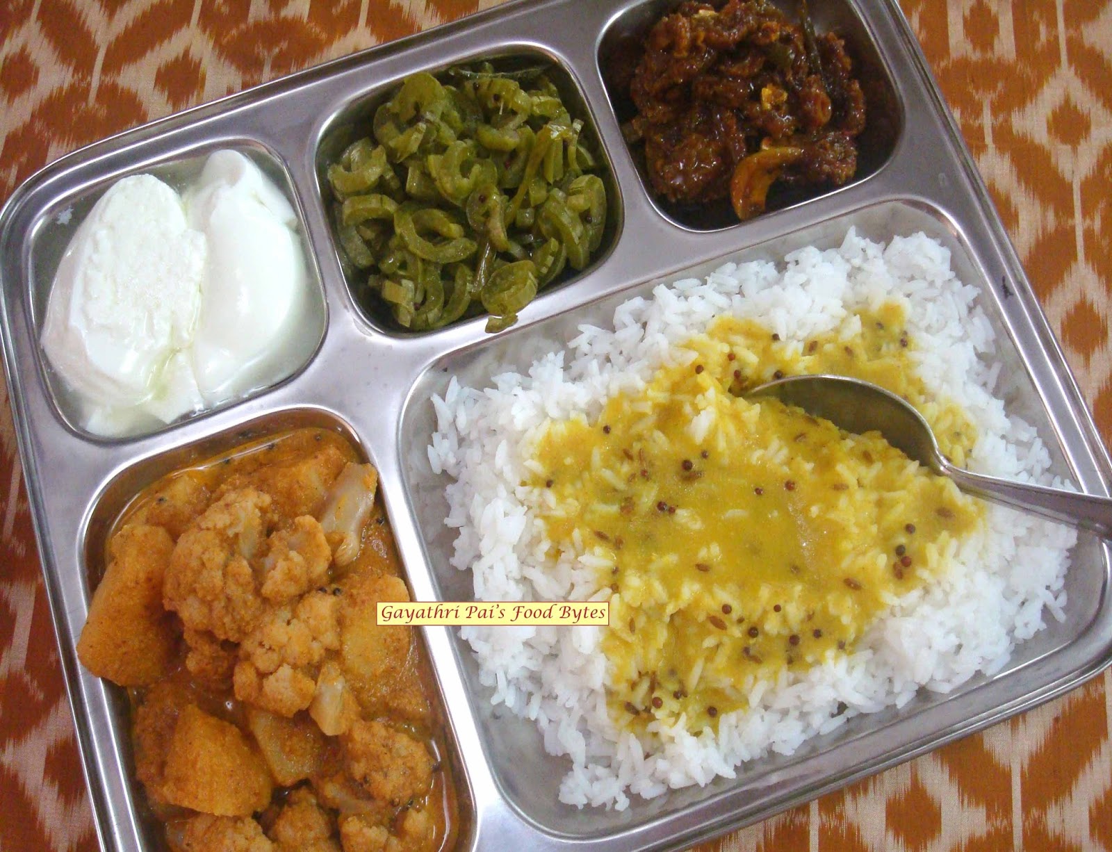 Gayathri Pai's Food Bytes: Amchi Thali 5.