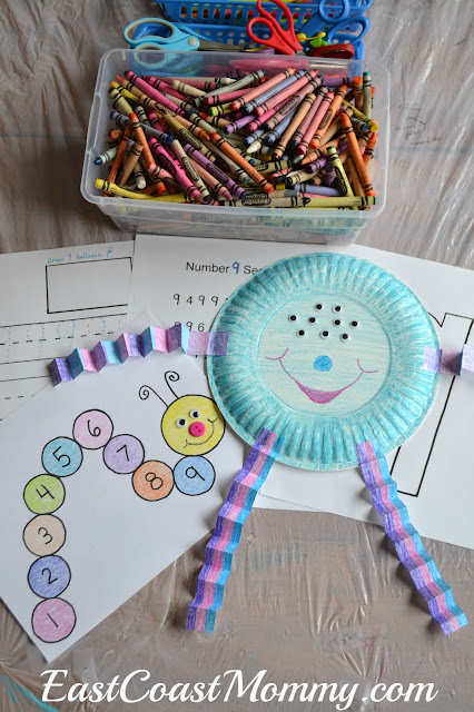 East Coast Mommy: Number Crafts {Number NINE}... Monster and ...