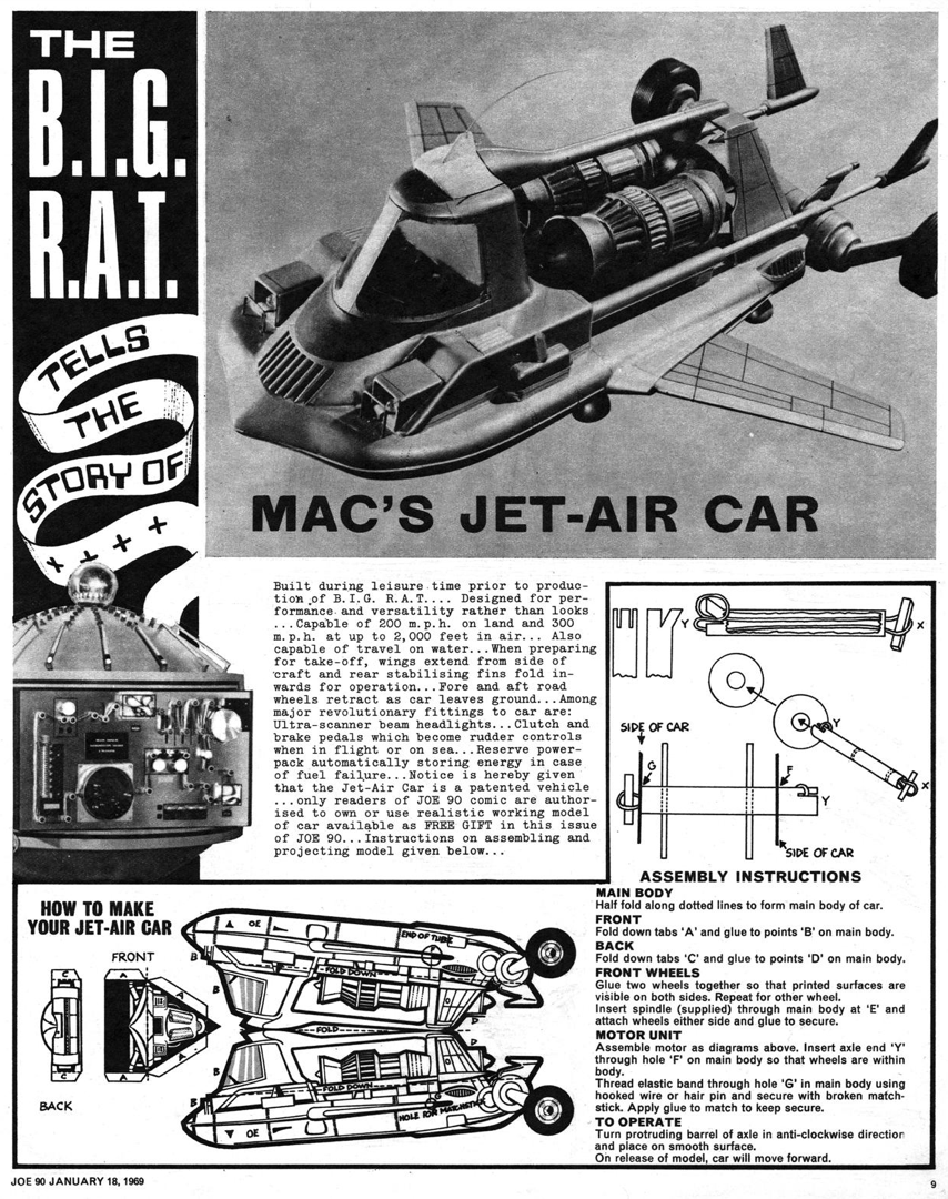 Wacky Comics!: 44 Years Ago: Joe 90 Comic Is Launched!