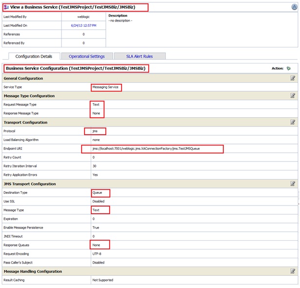 Oracle Service Bus: Creating Web logic JMS Queue