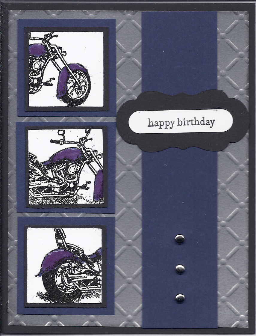 Stampin' Gardener: Motorcycle Card Set