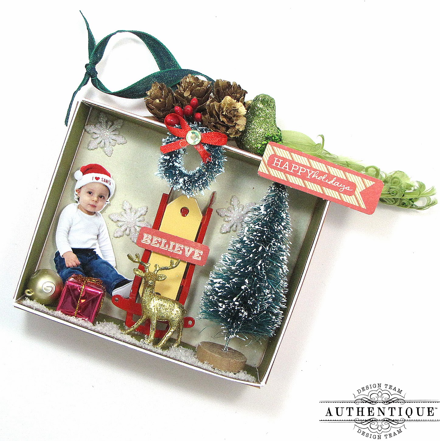 Scenic Christmas Photo Ornament Box | Embrace Serendipity