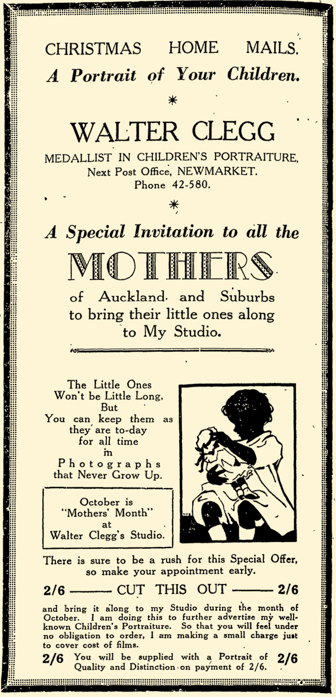 Early New Zealand Photographers: CLEGG, Walter