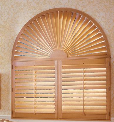 Window Covering Designs: Half Moon Window Shades