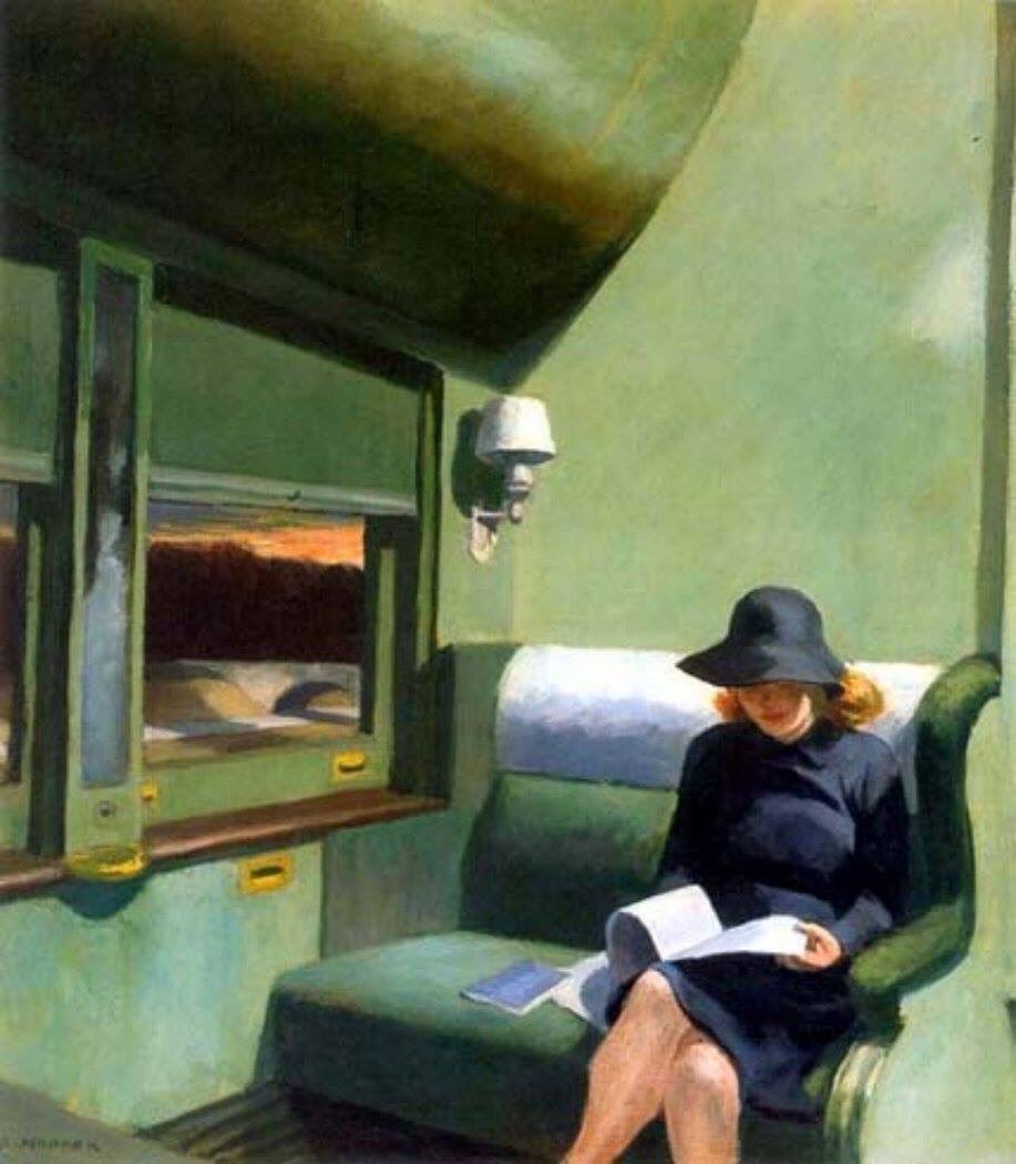 La antorcha de Kraus: La mujer del tren de Edward Hopper