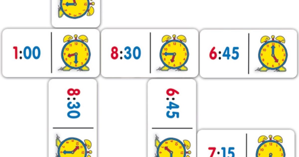 Matemáticas: El dominó de las horas