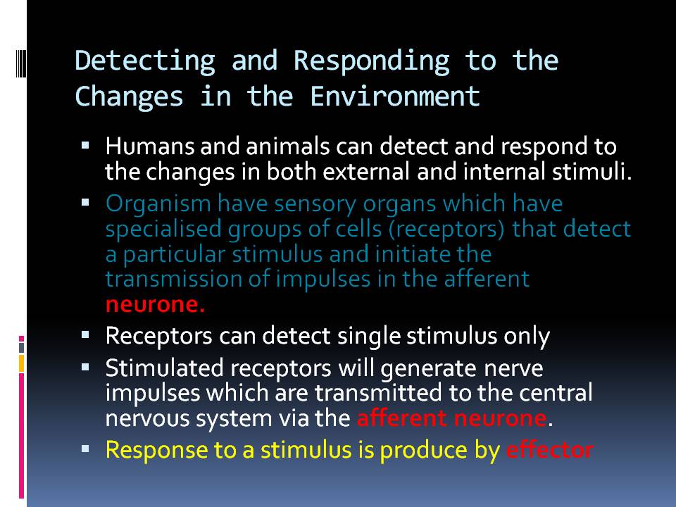 Biology: COORDINATION AND RESPONSE