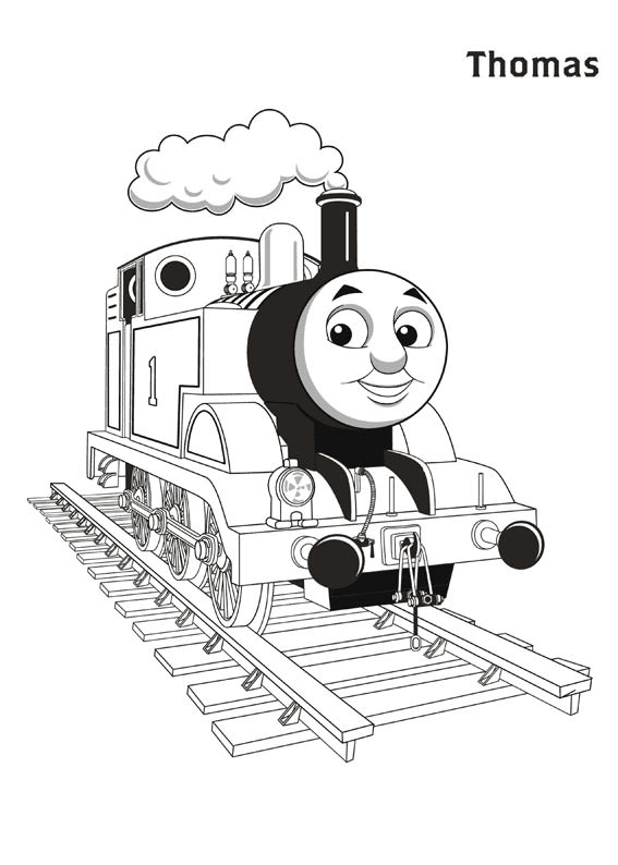 30 Gambar Mewarnai Thomas and Friends Untuk Anak PAUD dan TK