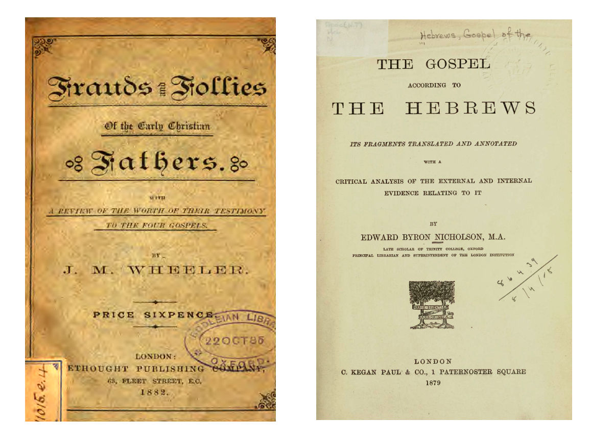The Book Shelf: Bible Hoaxes, Frauds and Forgeries - 40 Books to Download