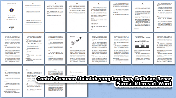 Contoh Susunan Makalah yang Lengkap, Baik dan Benar Format Microsoft ...