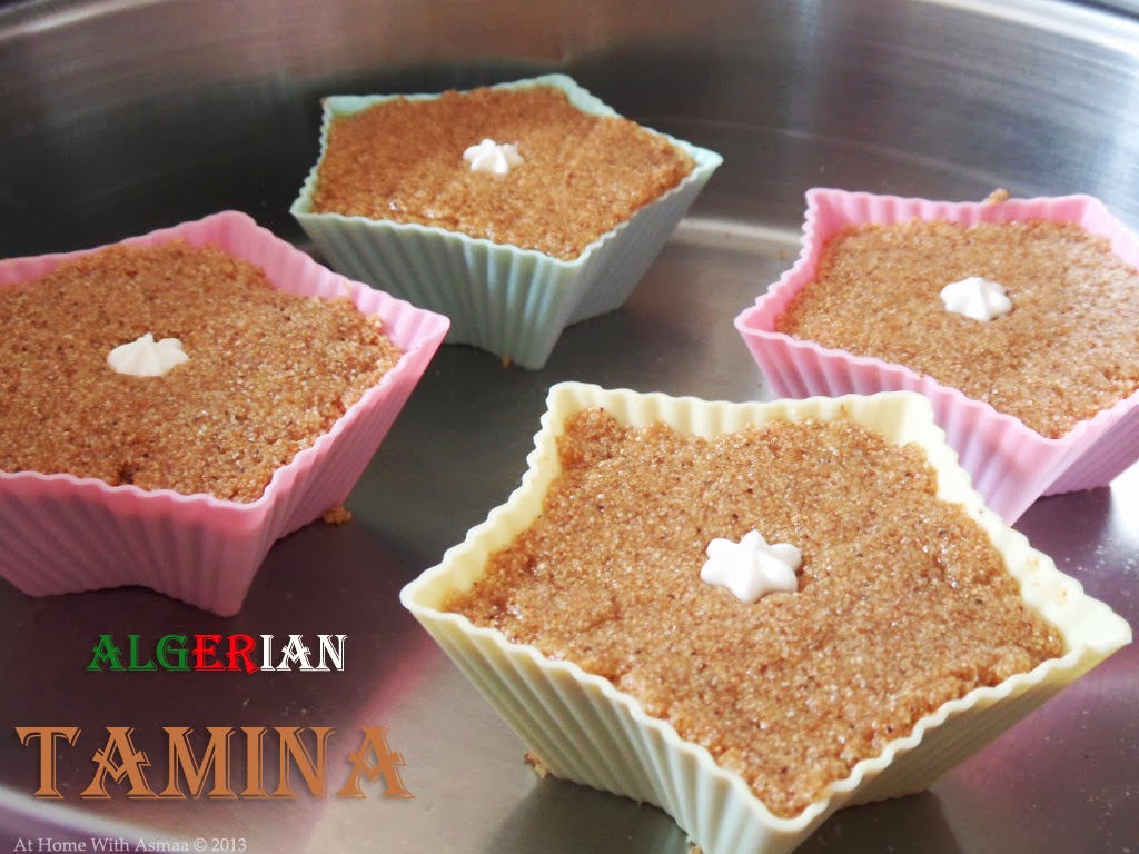 At Home With Asmaa: Algerian Tamina: Toasted Semolina & Honey Dessert