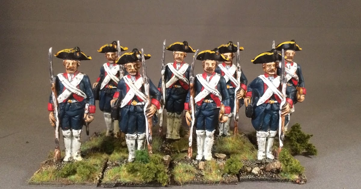 Bob's Miniature Wargaming Blog: 54mm AWI French Marines