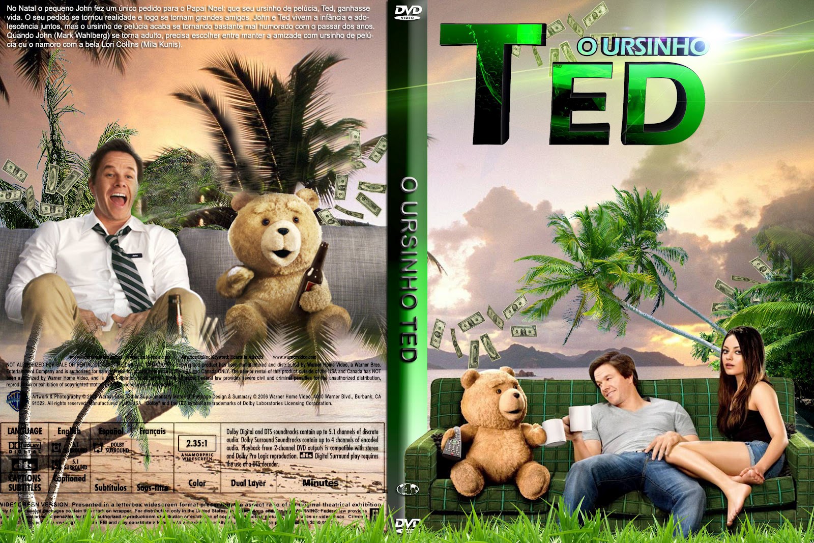 CAPAS DE DVD PERSONALIZADAS: O URSINHO TED