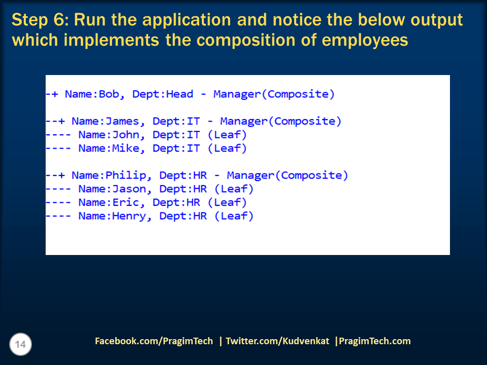 Sql server, .net and c# video tutorial: Composite Design Pattern - Slides