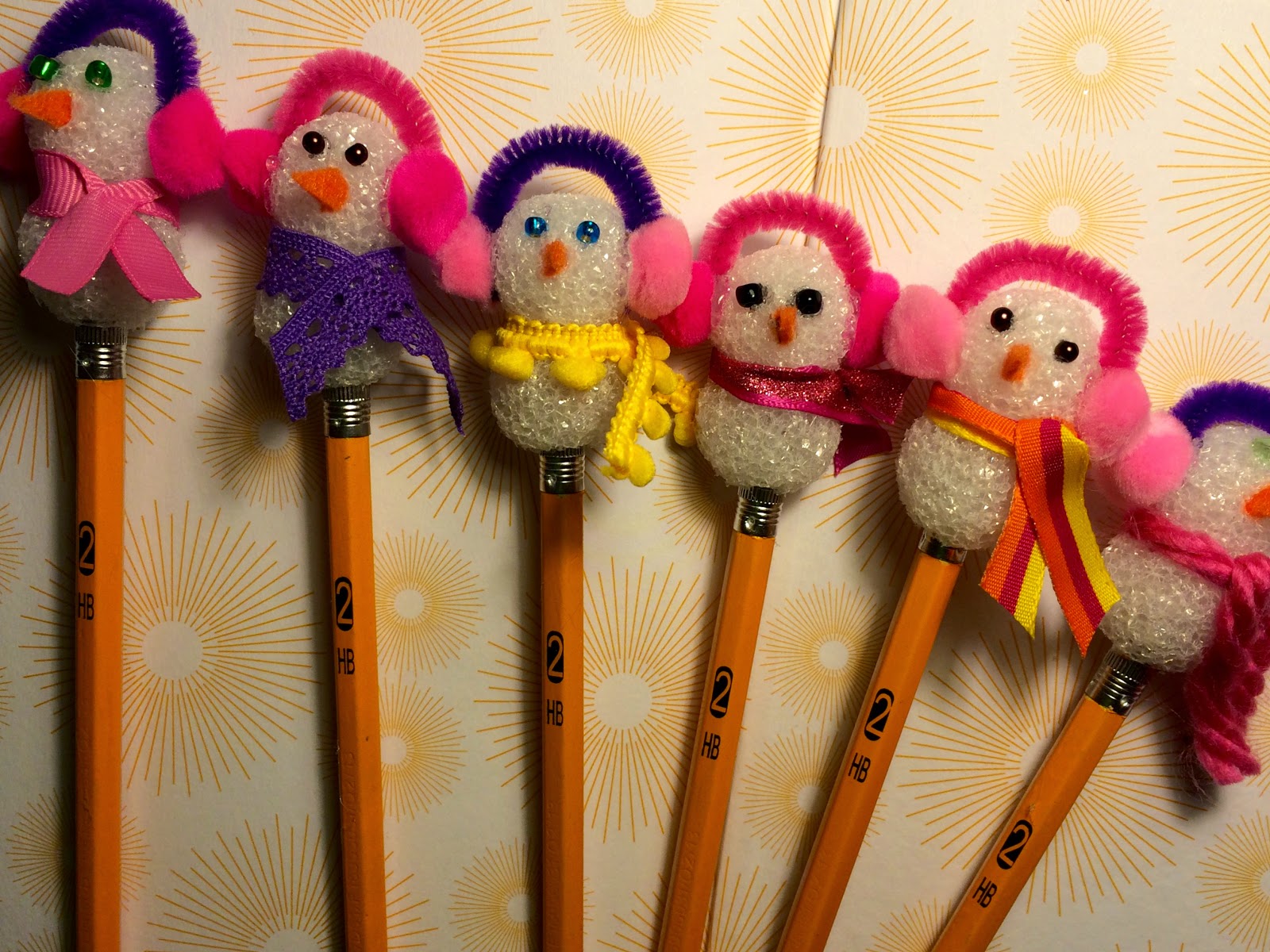 Cut Now, Measure Later : Teacher Gifts: Snowman Pencils