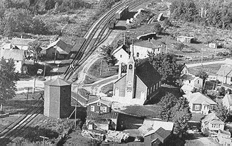 Extra Train Stuff, Etc.: Aerial View of Milan, Quebec.