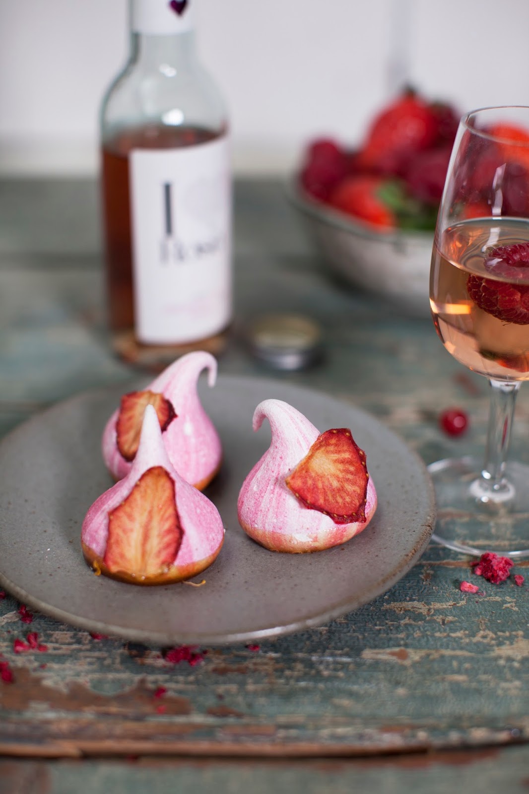 How To Make I Heart Rose Wine Infused Meringue - Claire Justine