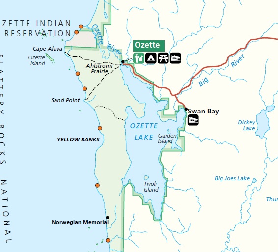 America's National Parks - 美国国家公园: Olympic National Park Maps