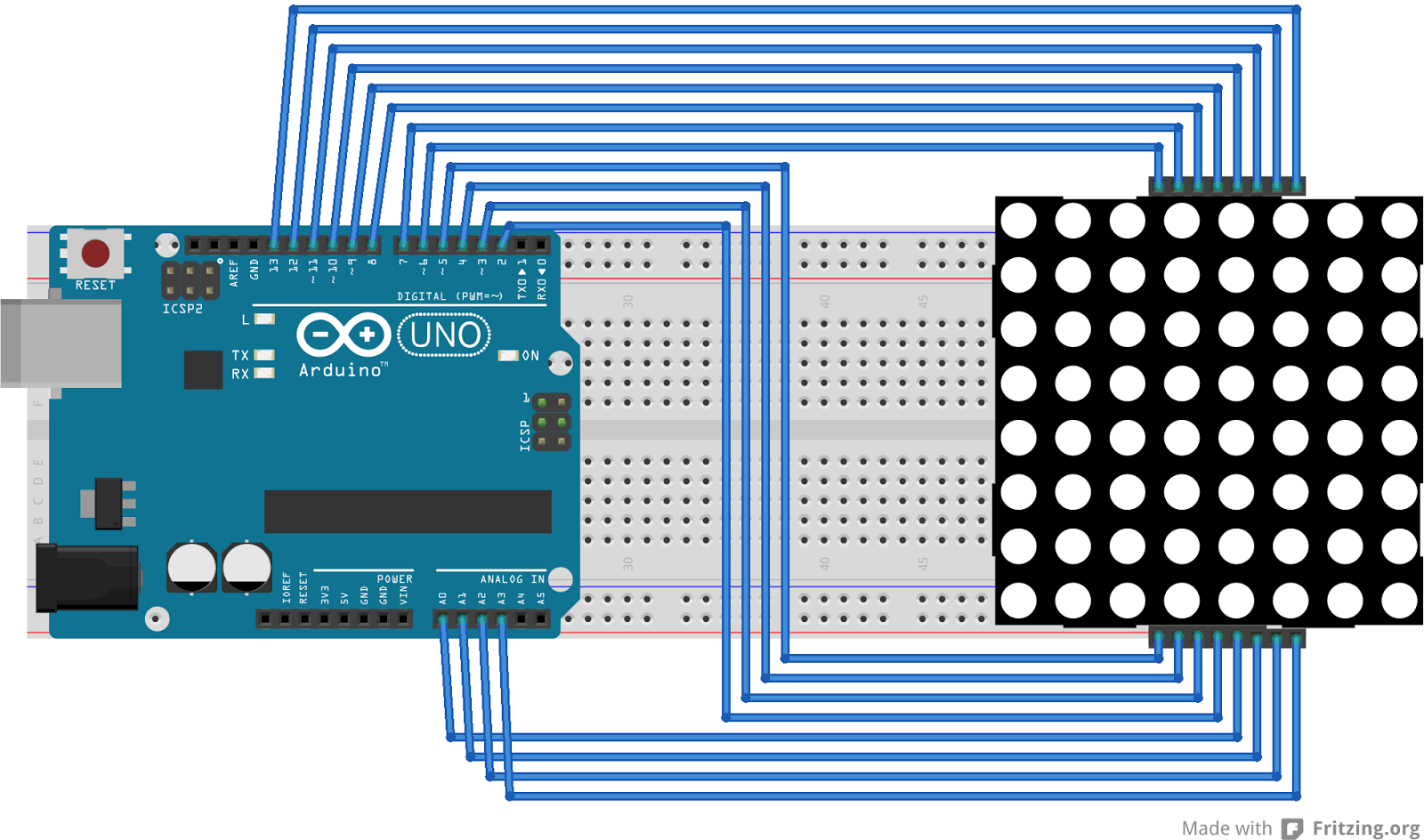 ARDUINO: Display 8x8