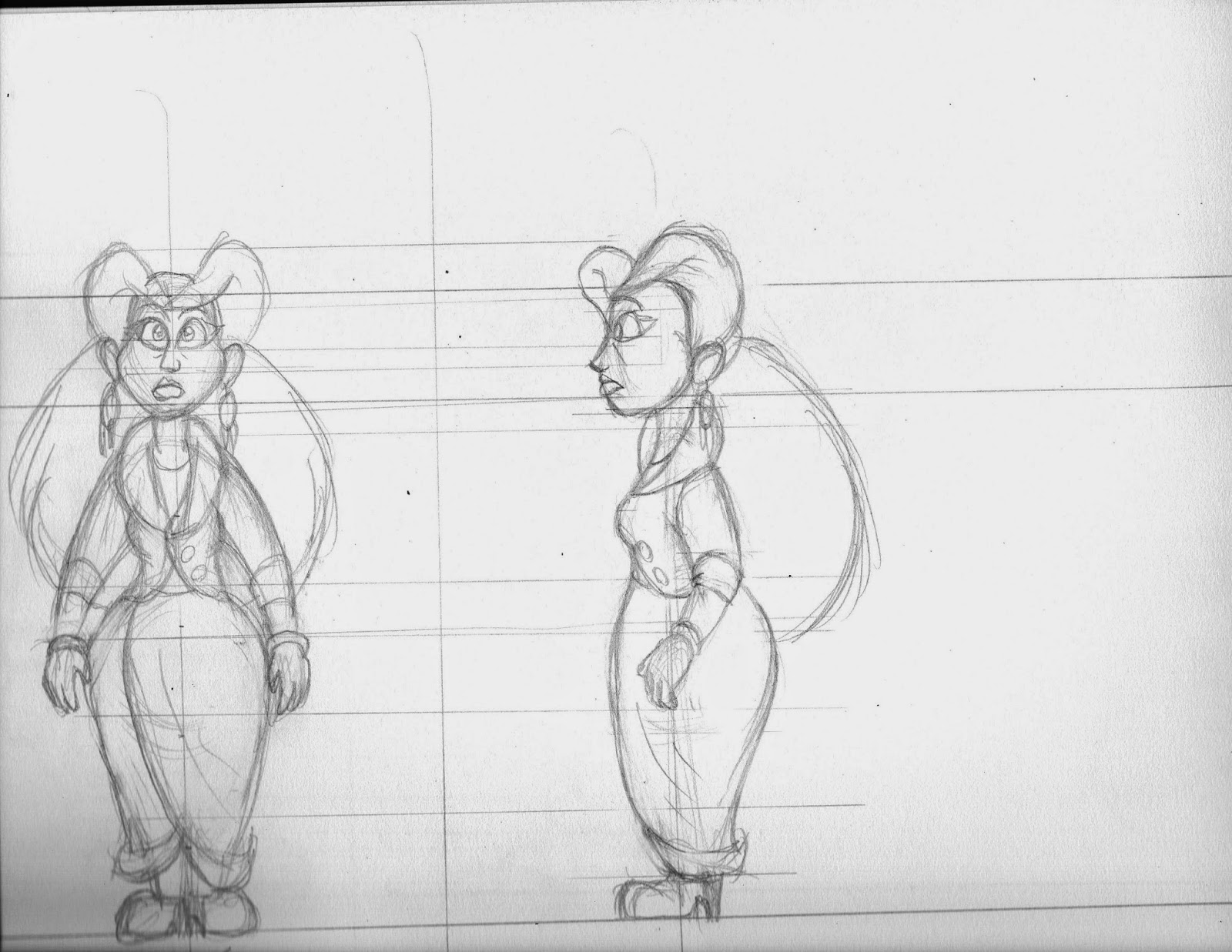 Kate Prouty's Sketch Blog: Character Rotation Sketches