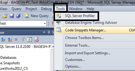 Microsoft Business Intelligence: Sql server profiler